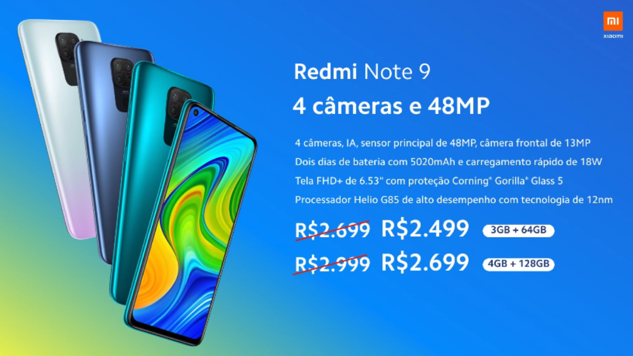 Redmi Note 9 e Note 9 Pro chegam oficialmente ao Brasil custando a ...